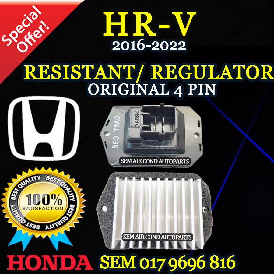HONDA HR-V 2016-2022 YEAR ORIGINAL HONDA 4 PIN RESISTANT/ RESISTAN ...