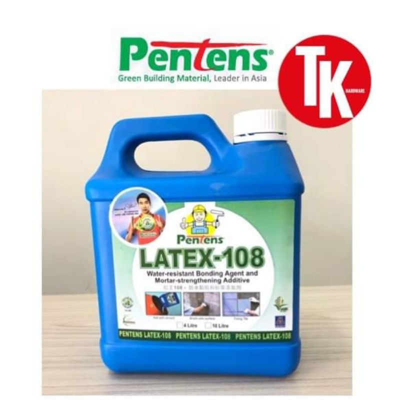 4 Liter Susu Tiles PENTENS LATEX-108/construction repair rumah cement ...