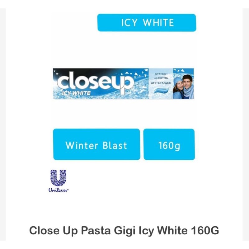 Close Up Icy White Toothpaste 160G | Shopee Malaysia