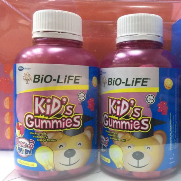 BIOLIFE KIDS GUMMIES OMEGA 3 60S ( 1 BOTTLE OR 2 BOTTLES) | Shopee Malaysia
