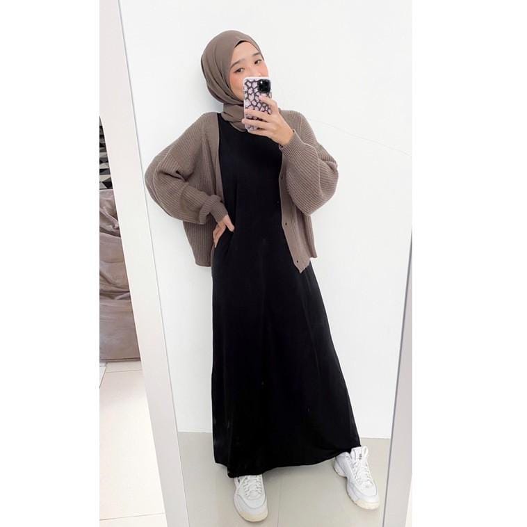 Inner gamis Span drees Maxi without front zipper / non busui / Inner ...