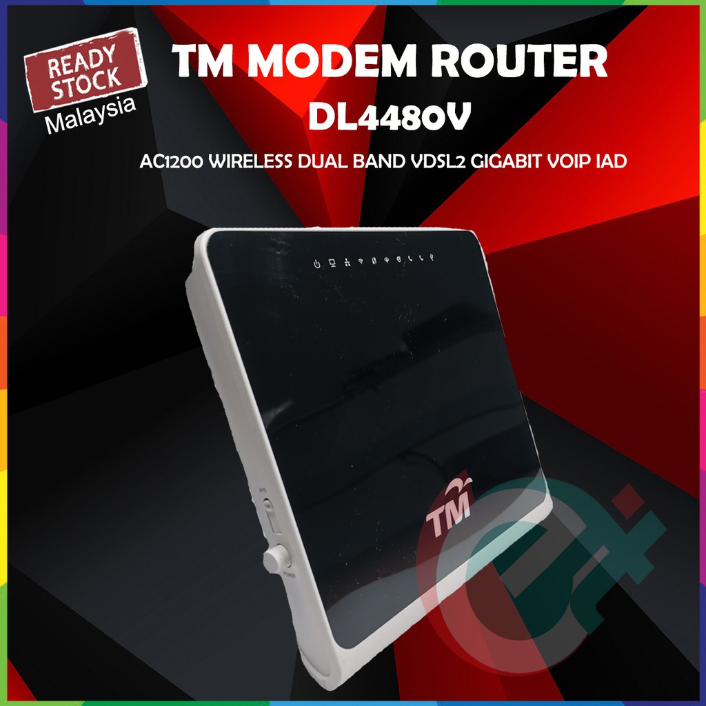 TM MODEM ROUTER DL4480V - AC1200 WIRELESS DUAL BAND VDSL2 GIGABIT VOID ...