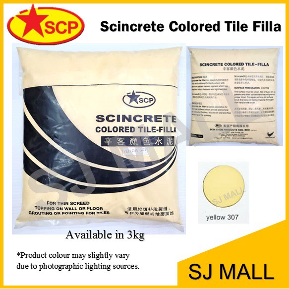 SCP Scincrete Colored Tile Filla / Ceramic Tile Grout / Simen Warna ...