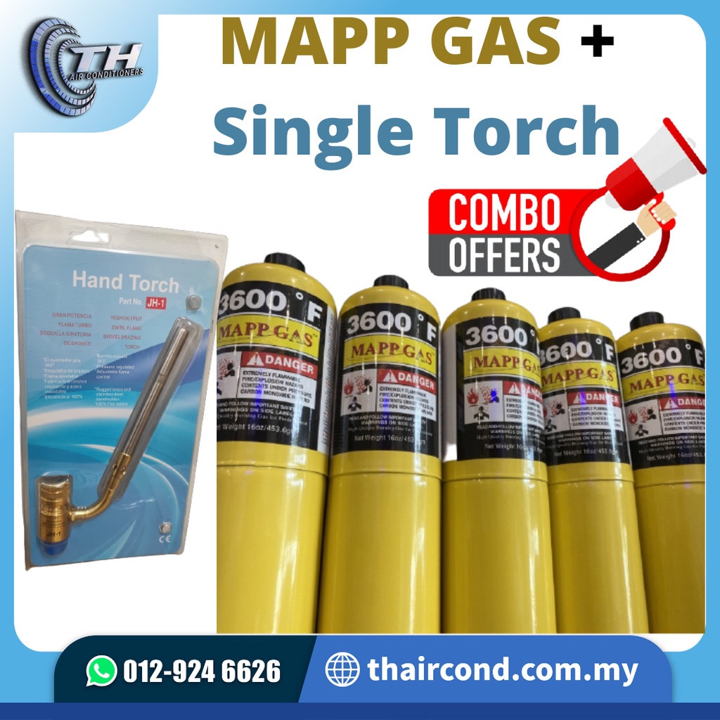 Single Torch Single Barrel Torch Self Ignition Mapp Gas Torch Hand ...