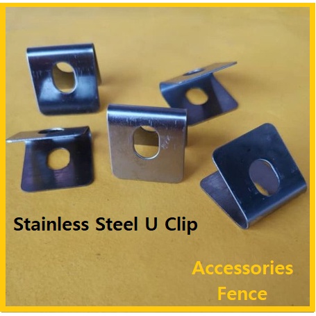 U CLIP Stainless steel Garden Fence/Fencing/Pagar Accessories | Shopee ...