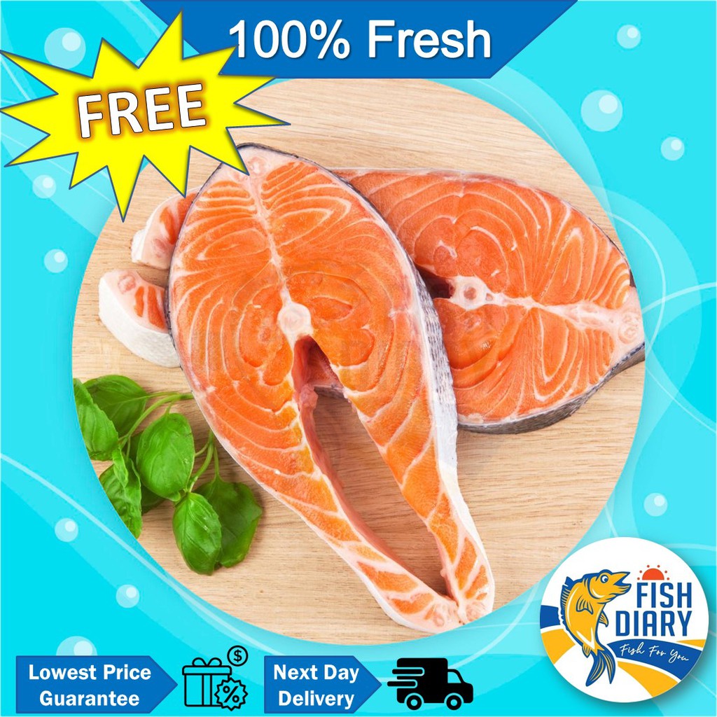 🔥BEST DEAL 🔥 Premium Atlantic Salmon block Salmon Tail 三文鱼 (FREE ...