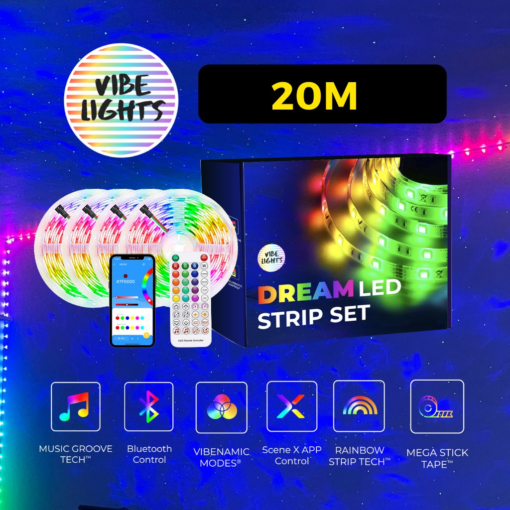LED LIGHTS STRIP SET from Vibe Lights 5M,10M,15M & 20M, LED Strip Light ...