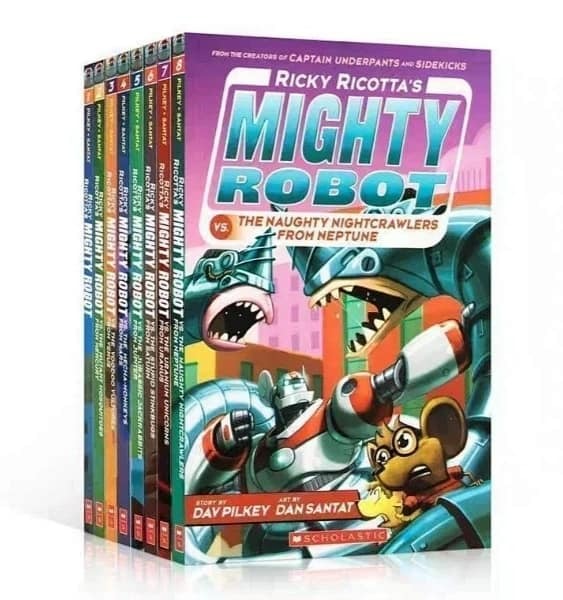 Scholastic Ricky Ricotta Mighty Robot box set 8 Books | Shopee Malaysia