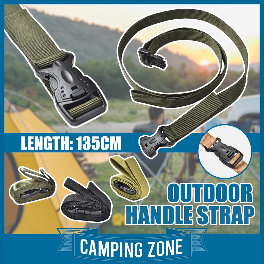 Adjustable Outdoor Camping Hiking Cargo Storage Fixing Belt Travel Tour ...