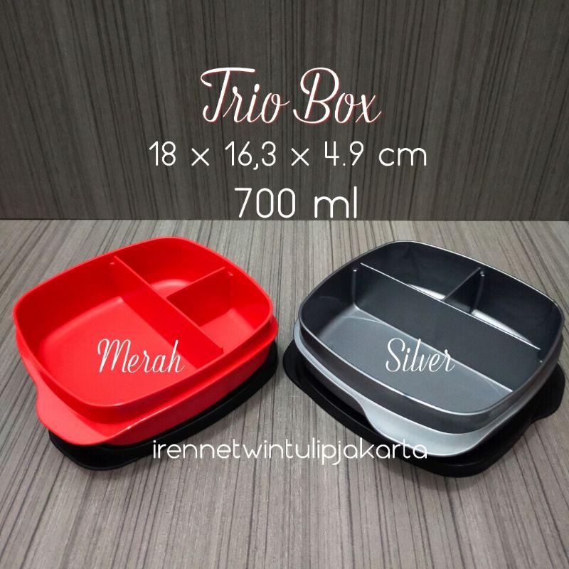 3 compartment lunch box (trio box) | Shopee Malaysia