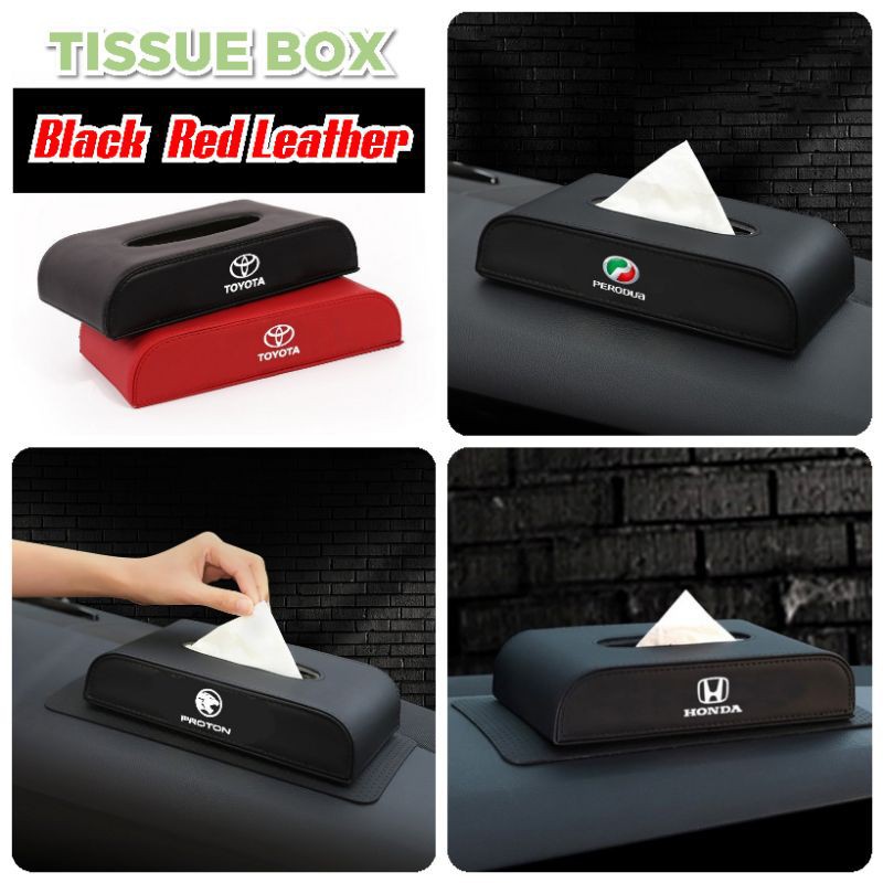 car tissue box PU Leather High quality proton perodua honda Toyota myvi ...