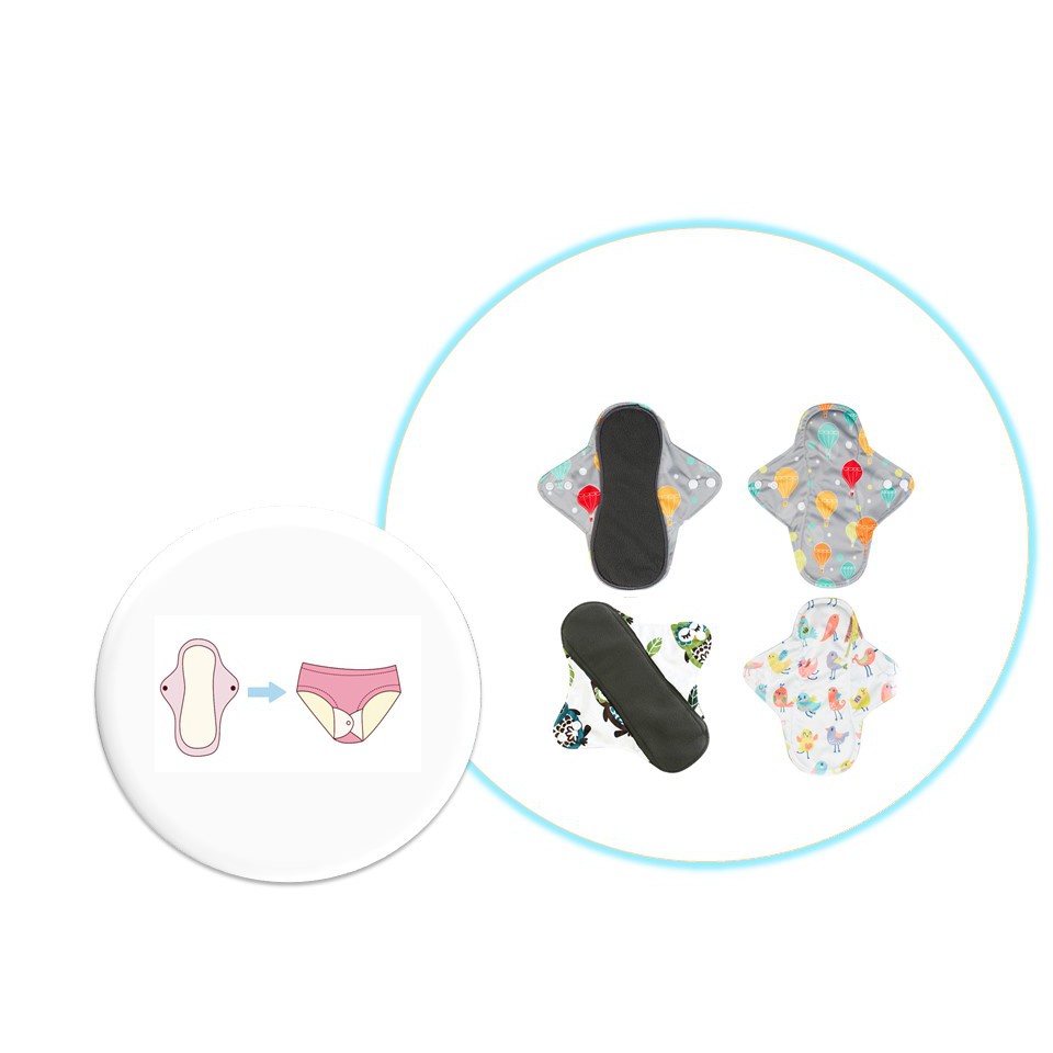 LONGNITE PAD ~ ship from Malaysia!! 6 PERCUMA 1 TUALA WANITA KAIN ...