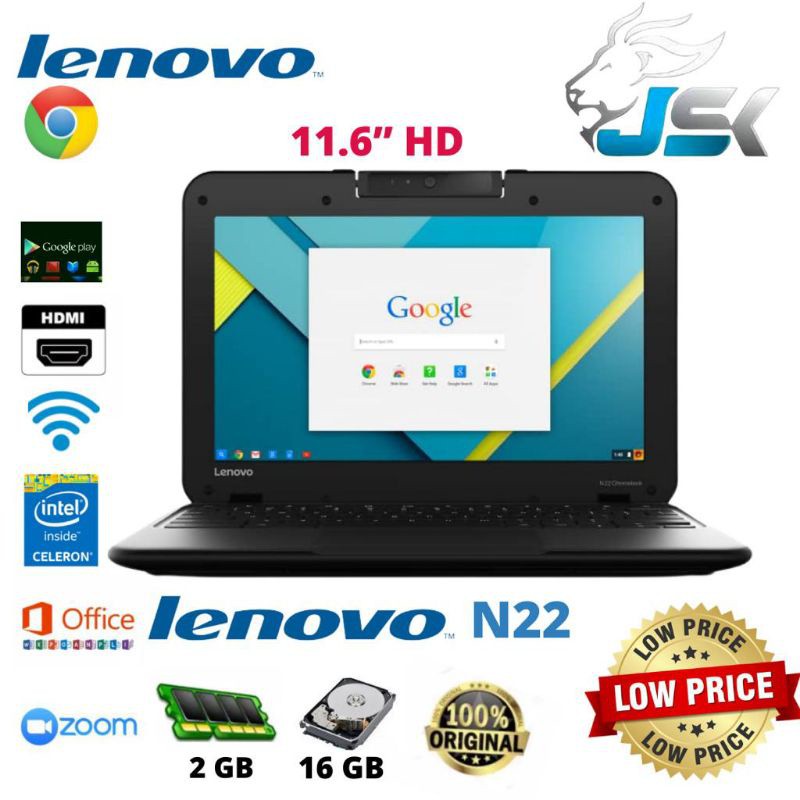 LAPTOP LENOVO N22 SCHOOL AND OFFICE CHROMEBOOK LAPTOP WITH PLAY STORE ...