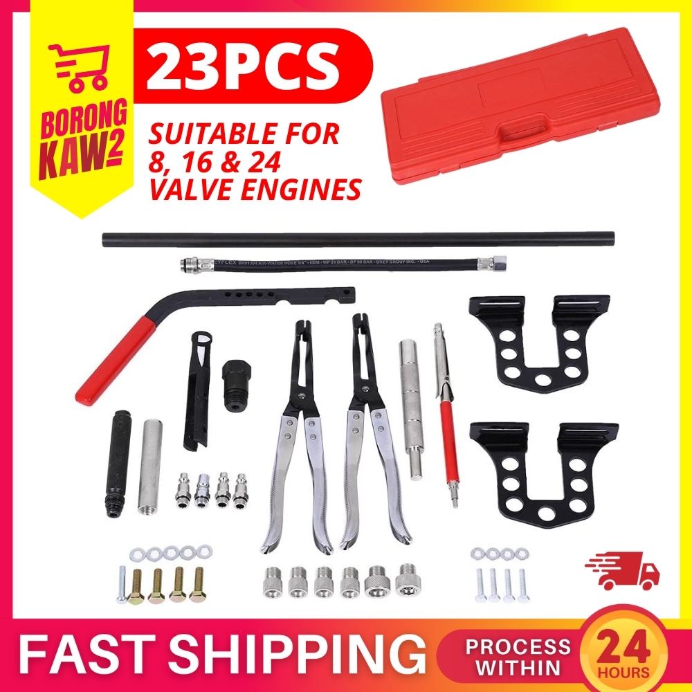 23PCS Valve Spring Remover Installer Tool Set Valve Spring Compressor ...