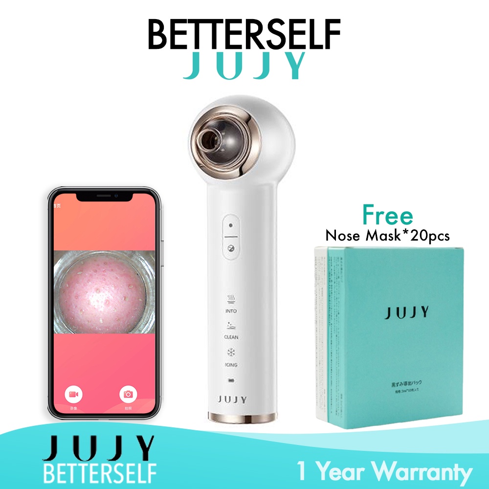 Japan JUJY Visible Vacuum Blackhead Remover(Facial Cleanser Acne Vacuum ...