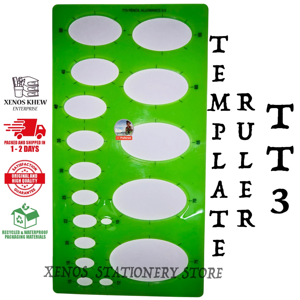 TECHNICAL TEMPLATE RULER TT3 / TECHNICAL GEOMETRY DESIGN TEMPLATE RULER ...