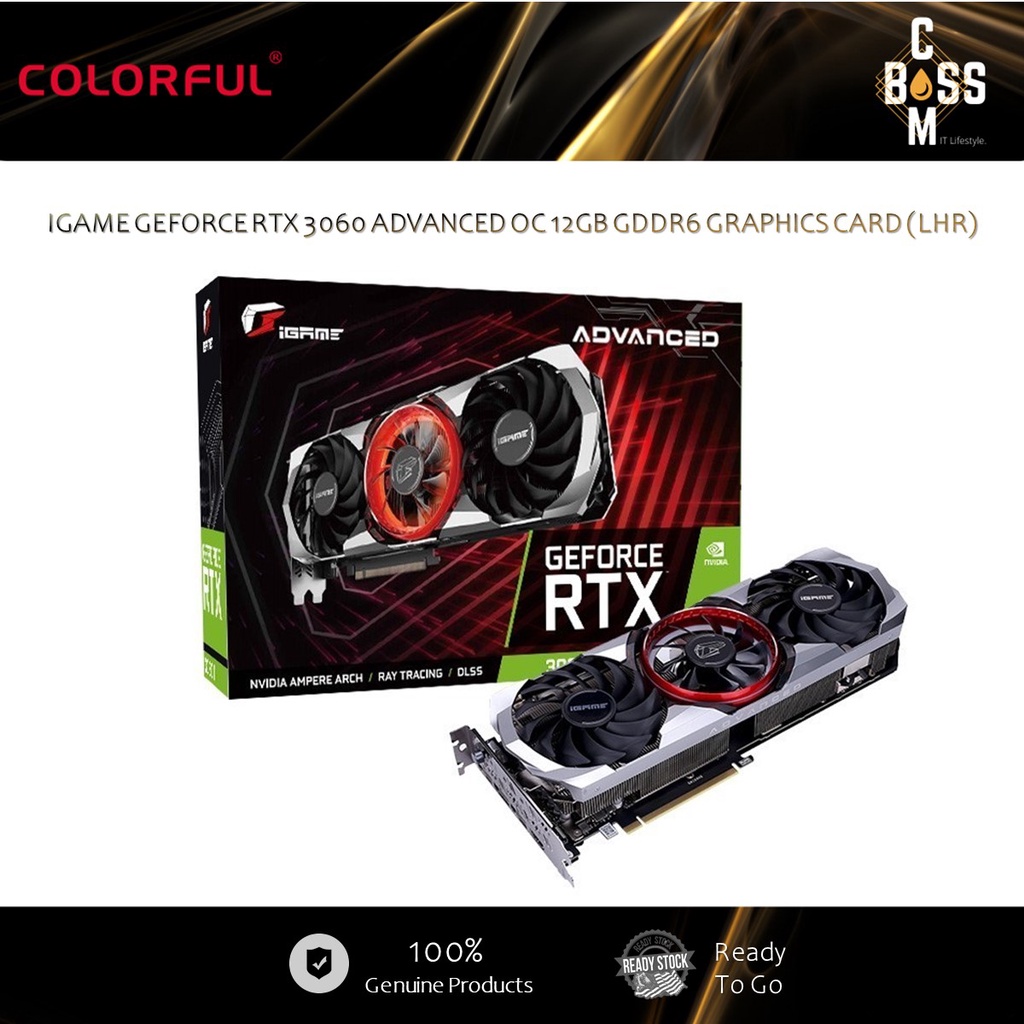 *ORIGINAL* IGAME GEFORCE RTX 3060 ADVANCED OC 12GB GDDR6 GRAPHICS CARD ...