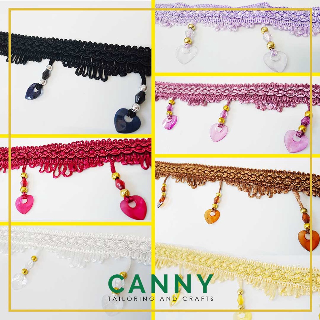 12 METER LACE MANIK UNTUK LANGSIR / LACE DULANG / LACE PAYUNG (12 ...