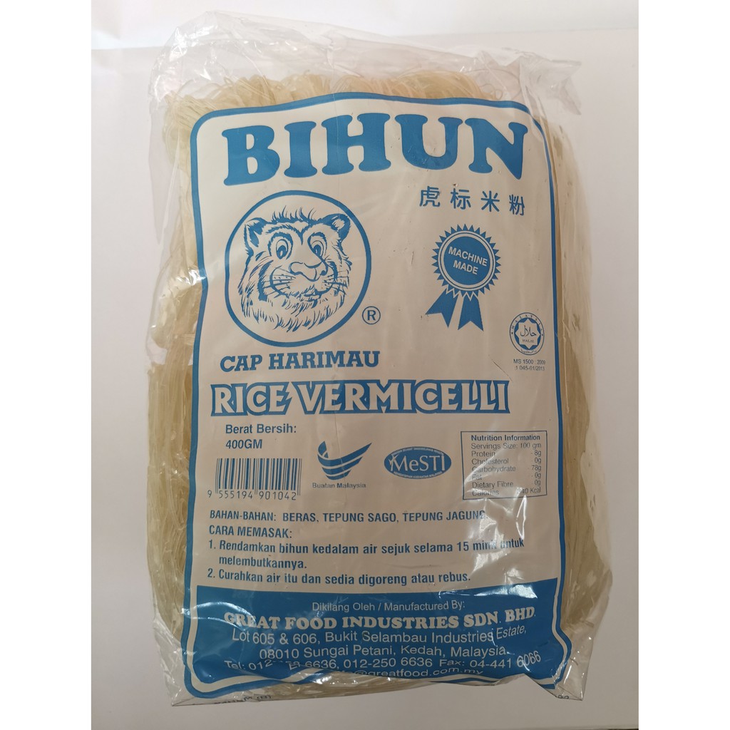 Bihun Cap Harimau / Rice Vermicelli 400g (HALAL) | Shopee Malaysia