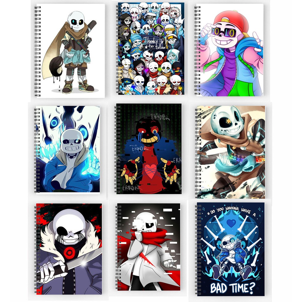 Notebook sans undertale erro ink cross dream fellswap fresh geno horror ...