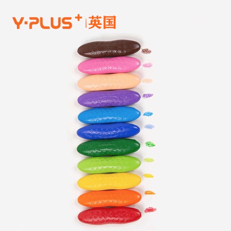 🌈Y-Plus Peanut Crayon 🖍 Easy Grip & Washable💧Non-toxic Safe For ...