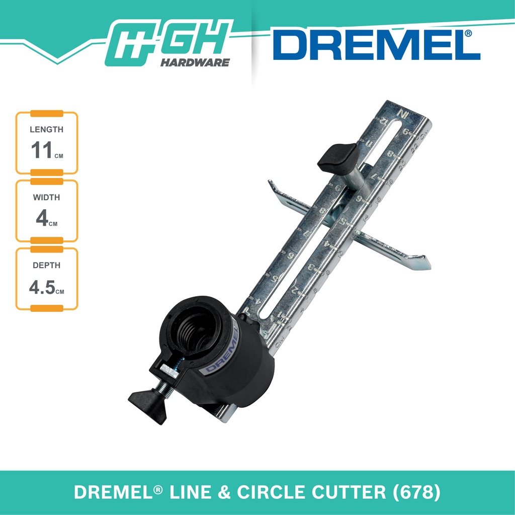 [ GH HARDWARE ] DREMEL Attachment Line And Circle Cutter ( 678 ...