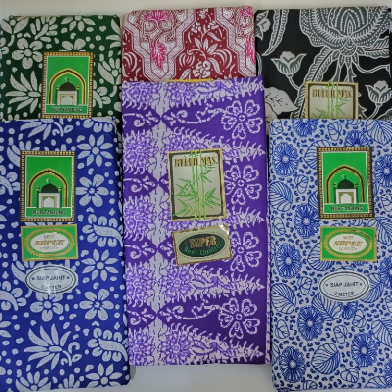 Kain Batik Sarong Sembahyang Solat 2M Cotton Siap Jahit kain telekung ...