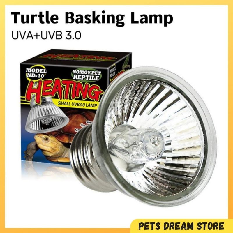 Nomoy Pet Reptile UVA+UVB bulb Turtle uva tortoise uva uvb heat lamp 25w/50w/75w turtle basking ...