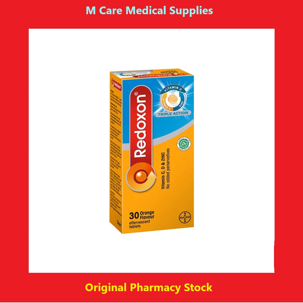 Redoxon Triple Action Vitamin C, D, Zinc Effervescent Tablets 30 tablet ...