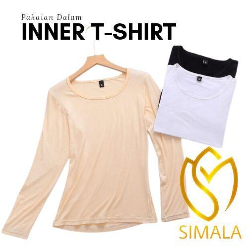 Inner T-shirt Lengan Panjang Inner Long Sleeve Inner Selesa Muslimah ...