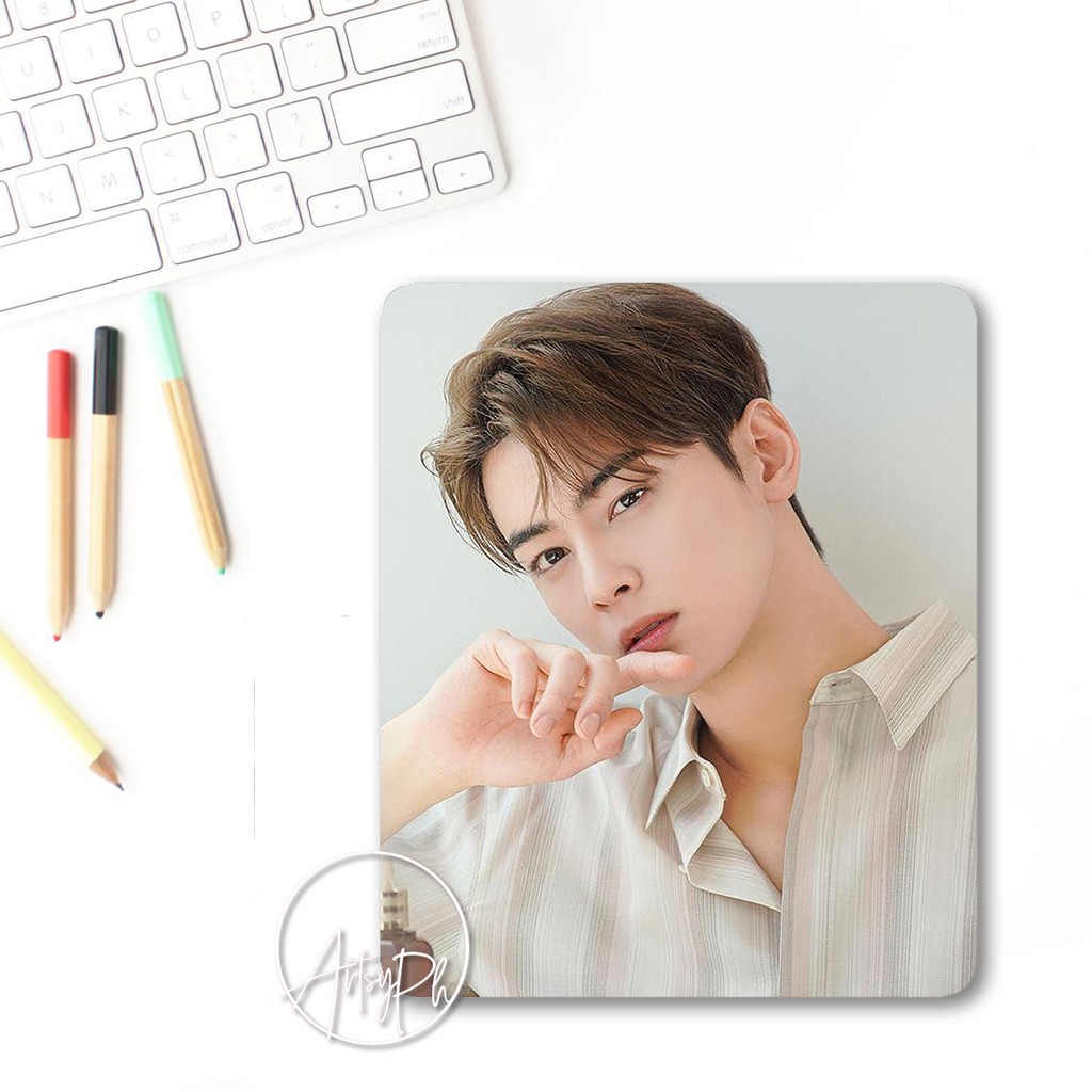 Artsy Mouse Pad (5mm Thick) - Korean Actor CHA EUN WOO | Shopee Malaysia