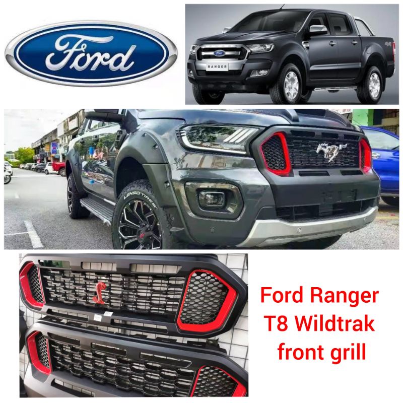 Ford Ranger T8 / T8 wildtrak sport front grill front bumper grille ...
