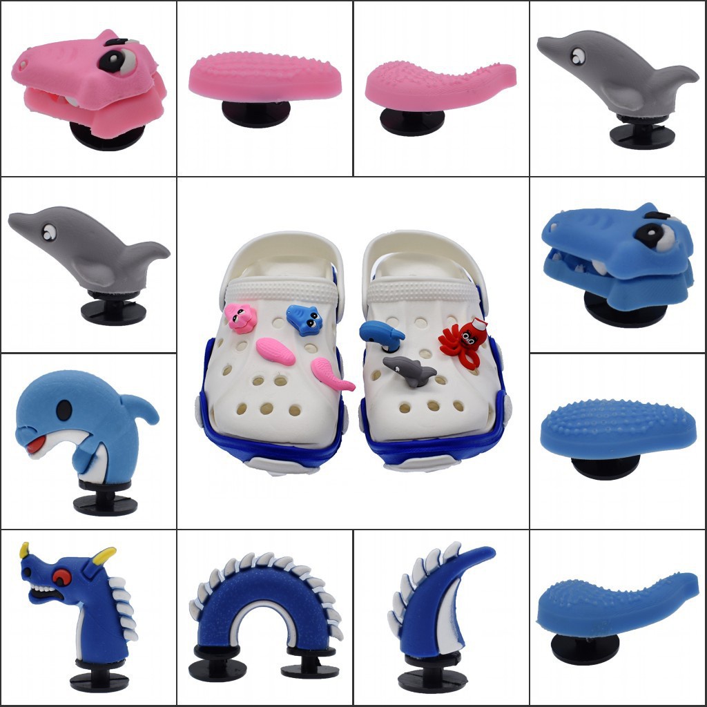 Crocs Jibbitz Creative Cute Cartoon Colorful 3D Stereo Pattern Shoes ...