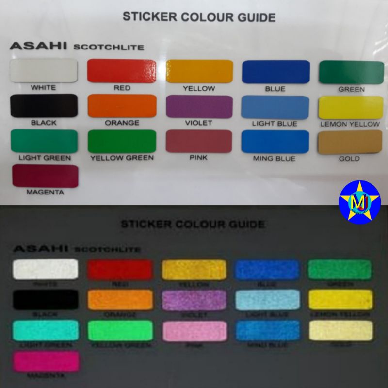 Sticker/sticker/scotchlite Asahi Reflextive 61cm x 100cm | Shopee Malaysia