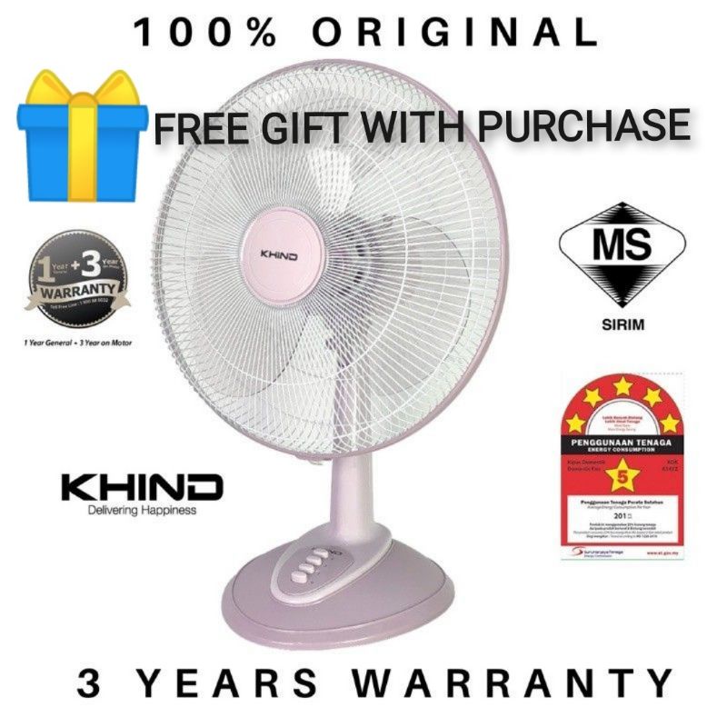 🔥READY STOCK 🔥4 YEARS WARRANTY KHIND TABLE FAN 12”/16” ( TF1210SE ...