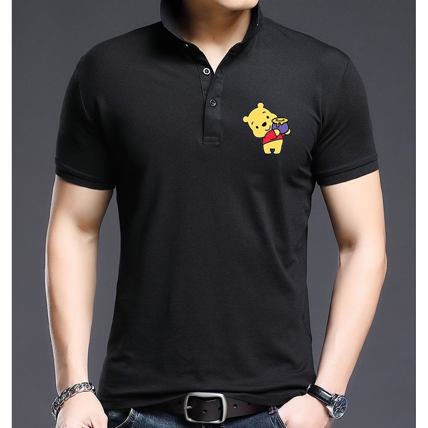 DISNEY cute cartoon Fashion Design Polo Tees 100% Cotton Unisex Soft ...