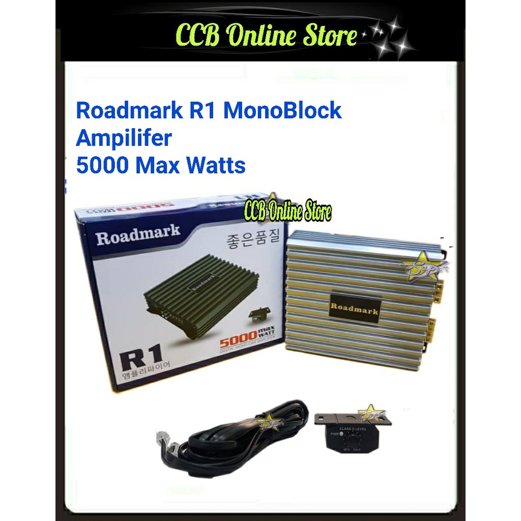 Roadmark R1 Car Digital Mono Block Amplifier - 5000 Max Watts | Shopee ...