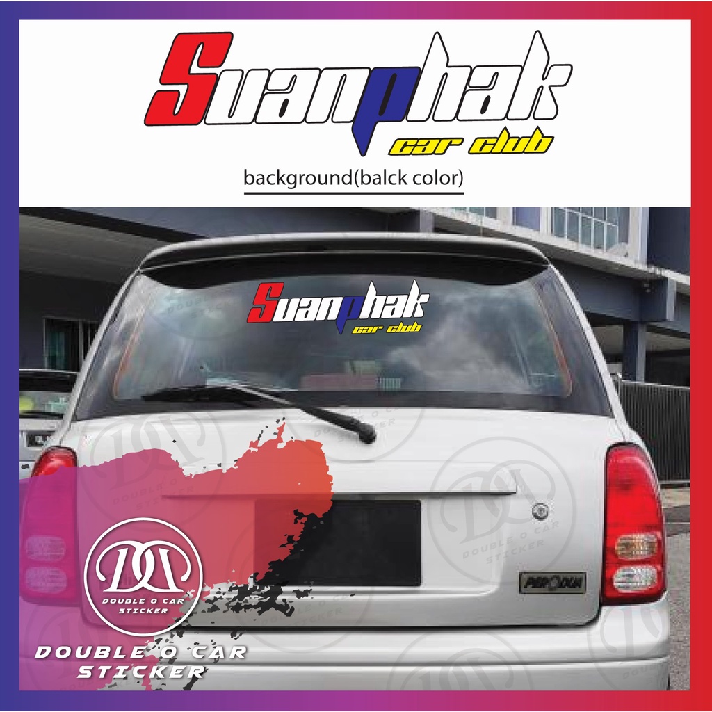 [Ready Stock]Suanphak car club car sticker KI00565 | Shopee Malaysia