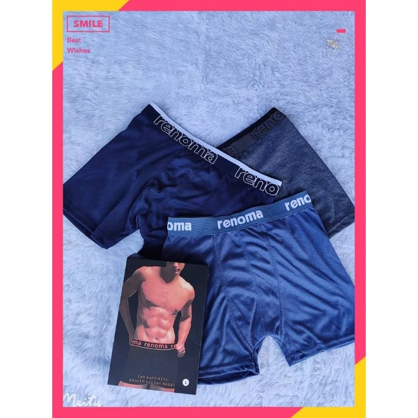 seluar dalam BOXER VIRAL 3PCS IN 1BOX(renoma) | Shopee Malaysia