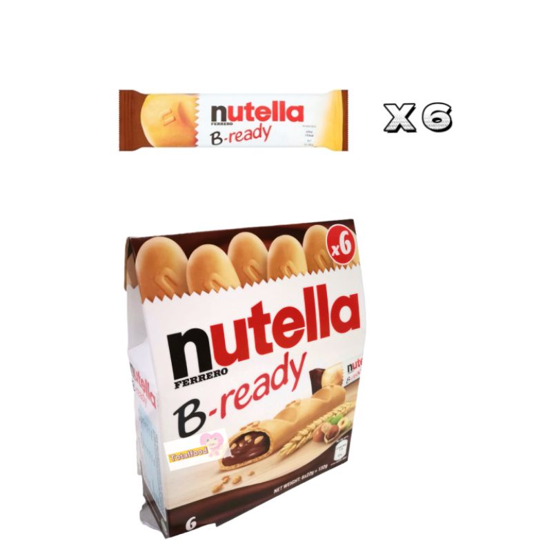 Nutella B-ready chocolate bar 6pcs | Shopee Malaysia