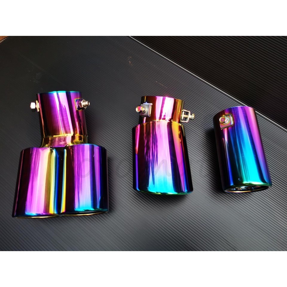 Exhaust tip titanium plug and play axia myvi alza wira kelisa bezza ...