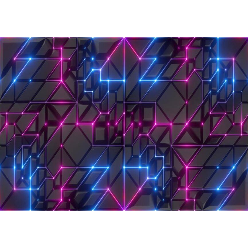 Custom 3D Stereo Abstract Lines Geometric Starry Sky Circuit Board ...