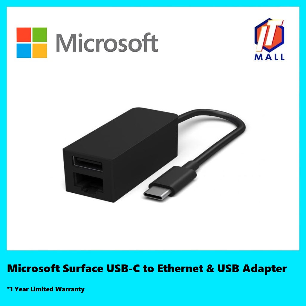 Original Microsoft Surface USB-C to Ethernet and USB Adapter | Shopee ...