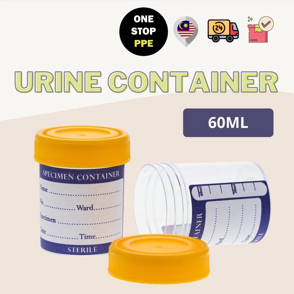 [OneStopPPE] Urine Container Sterile & Non-Sterile / Collector Specimen ...