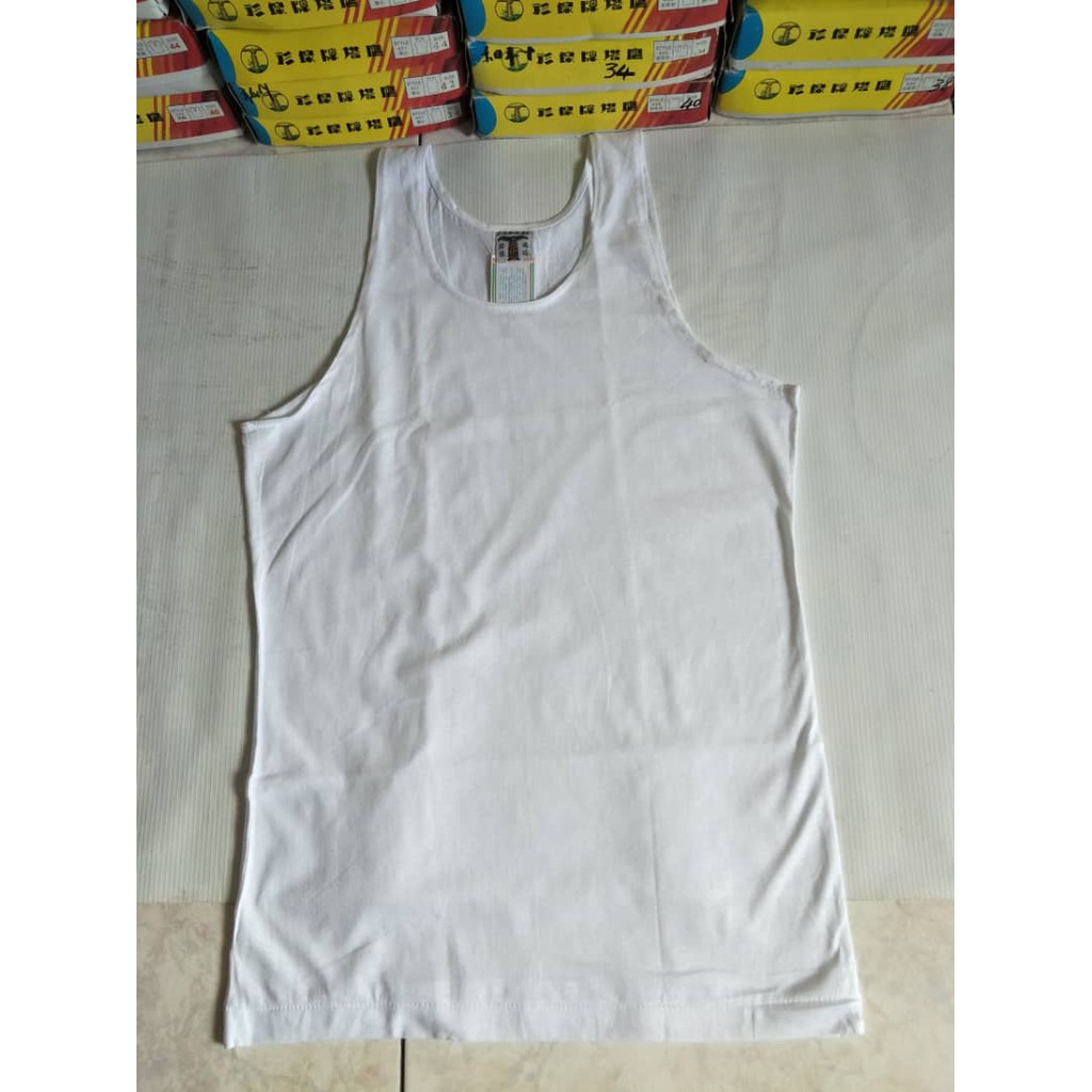 {Harga Promosi} Original Garuda Pagoda White Singlet /Kain Kapas ...