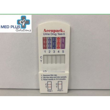 ACCP Urine Drug Test 5 in 1 (OPI, MET, THC, KET, AMP) (EXP:2/2027 ...