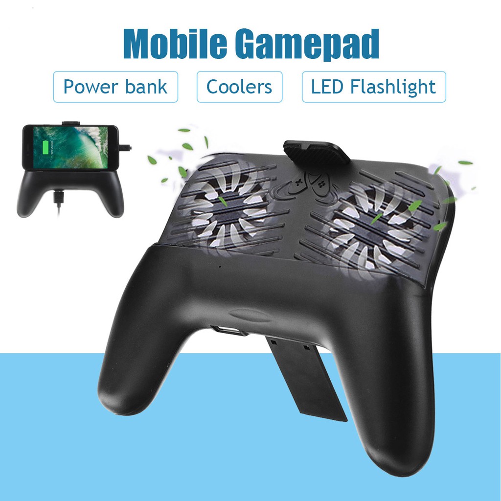 PUBG Mobile Game Controller Gamepad Joystick Handle Power Bank 2 Cooler ...