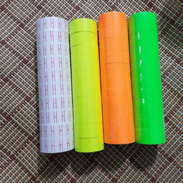 Set of 10 rolls of price sticker paper/price sticker paper/price ...