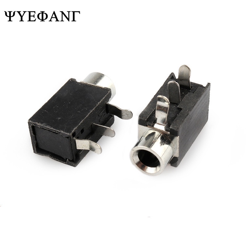 10Pcs PCB Mount PJ-316 3.5mm Female Jack 3 Pin Socket Headphone Jack ...