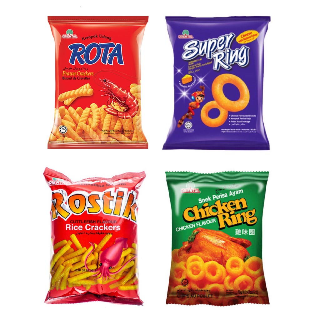 Rota Prawn Snack / Super Ring Cheese / Chicken Ring / Rostik Cuttlefish ...